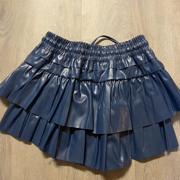 Skirts | Navy Blue Ruffled Skirt | Poshmark